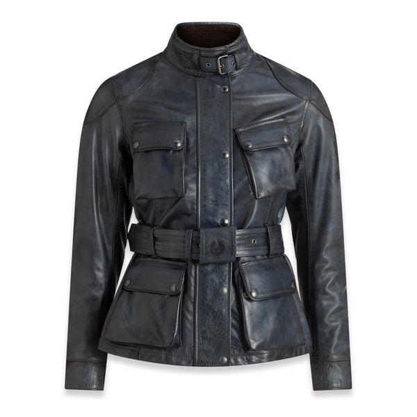 Women's Trialmaster Leather Moto Jacket - M.W. Reynolds